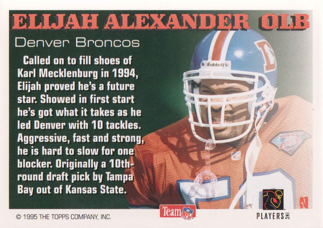 Elijah Alexander Football
