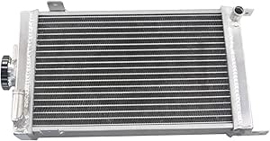 Amazon.com: Enignelooc 3 Row Core Aluminum Radiator for Go-Kart, Karting, Gearbox, Shifter Karts ...