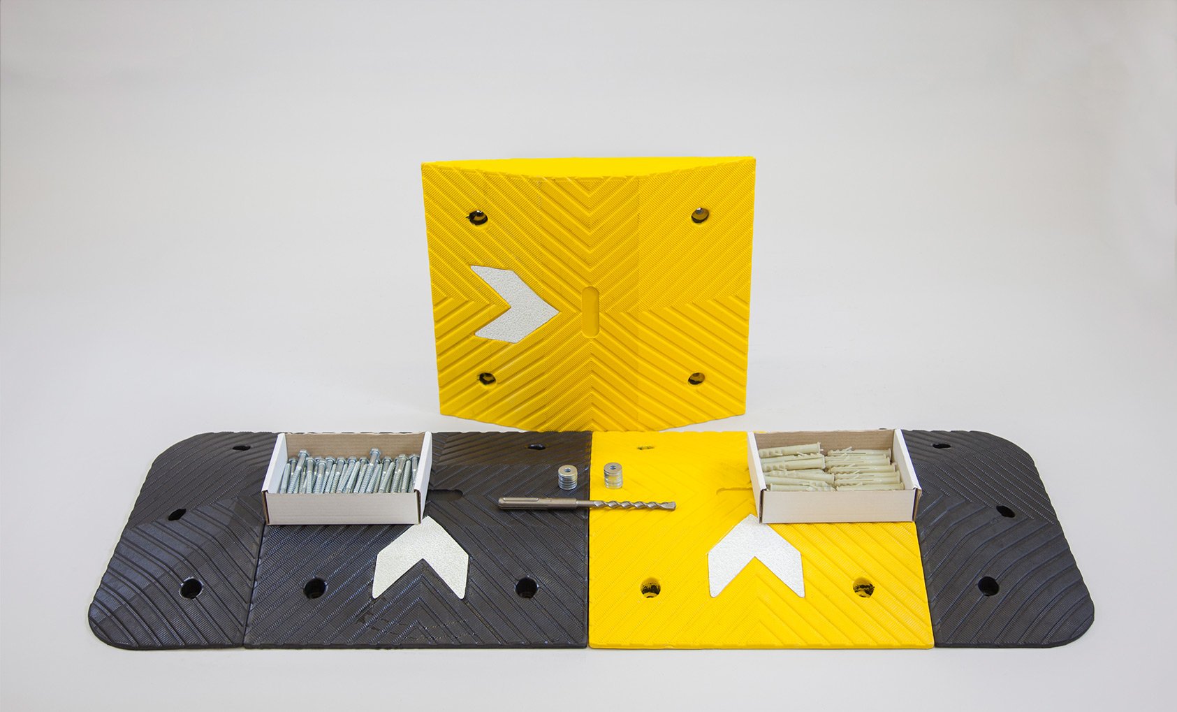 The Ramp People 5mph Speed Bump Kits 1m - 8.5m - 75mm High - Includes ...