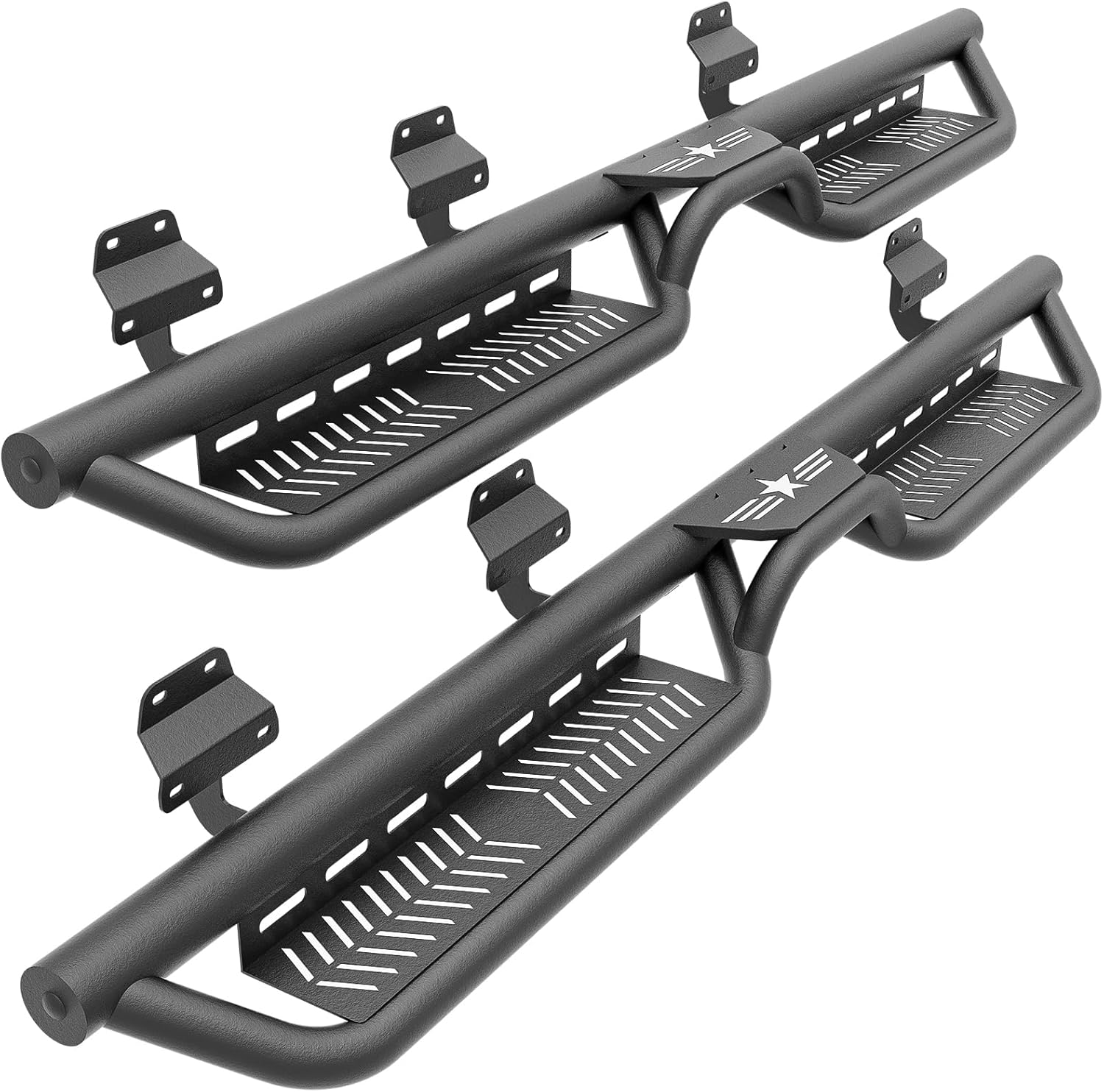 Amazon.com: SOENBOO Running Board Side Steps SuperCrew Cab Compatible ...