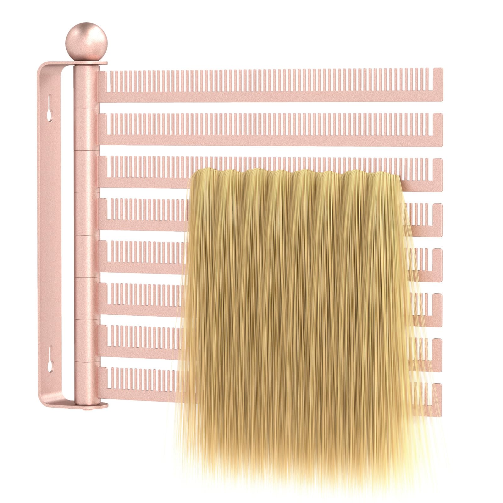 Snapklik.com : Wall-Mounted Wig And Hair Extension Holder, 8 Rotating ...