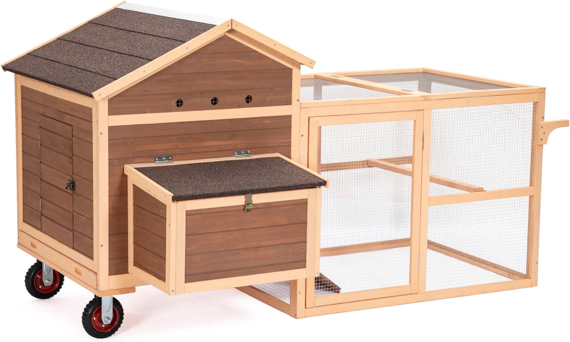 Amazon.com: 74” Large Chicken Coops for 4-6 Chickens, Wooden Chicken ...