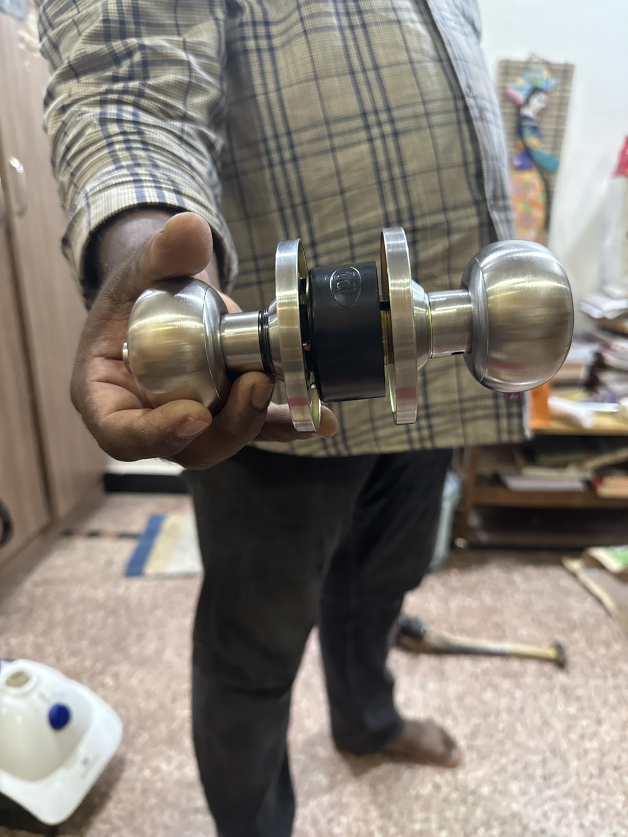 Shiv Craft Heavy High Security Stainless Steel SS 202 Cylindrical Lock ...