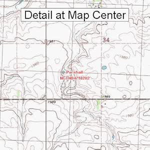 Amazon.com : USGS Topographic Quadrangle Map - Parshall, North Dakota ...