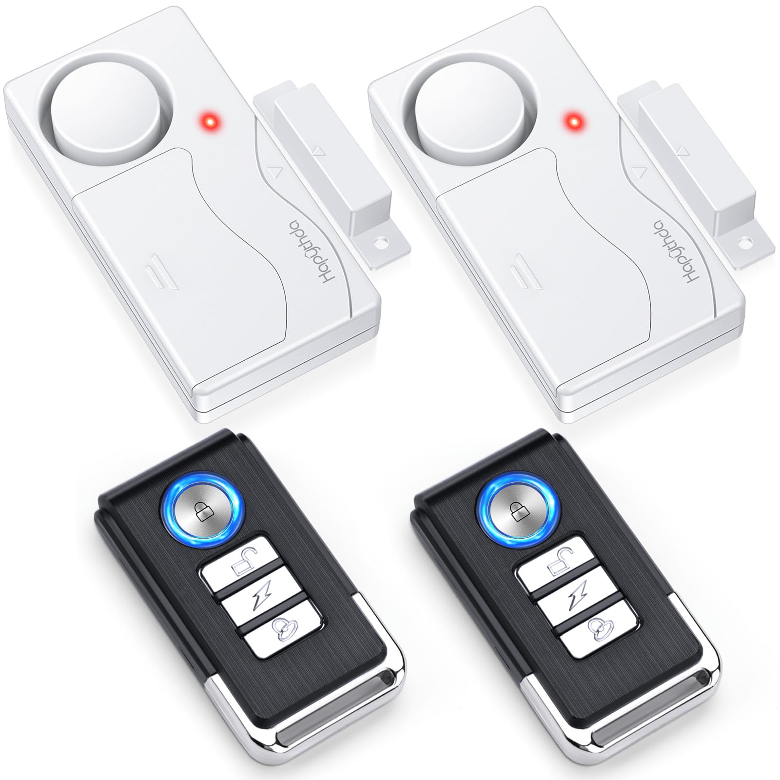 HAPYTHDA Door Alarm, Window Alarm Sensors, 2 Pack, Door Alarms for Kids ...
