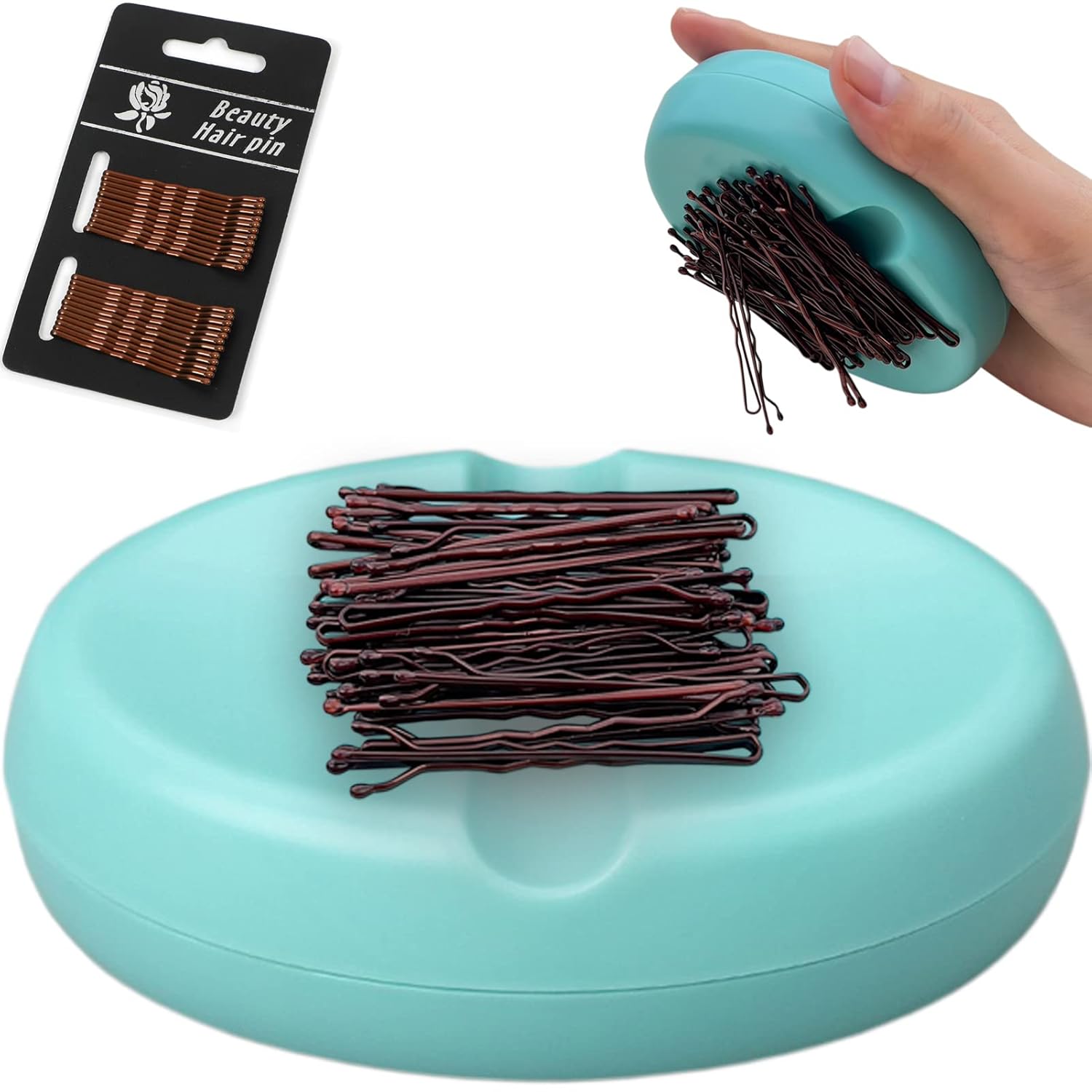 Amazon.com : Magnetic Hair Clip and Sewing Pin Holder Cushion with 24 ...