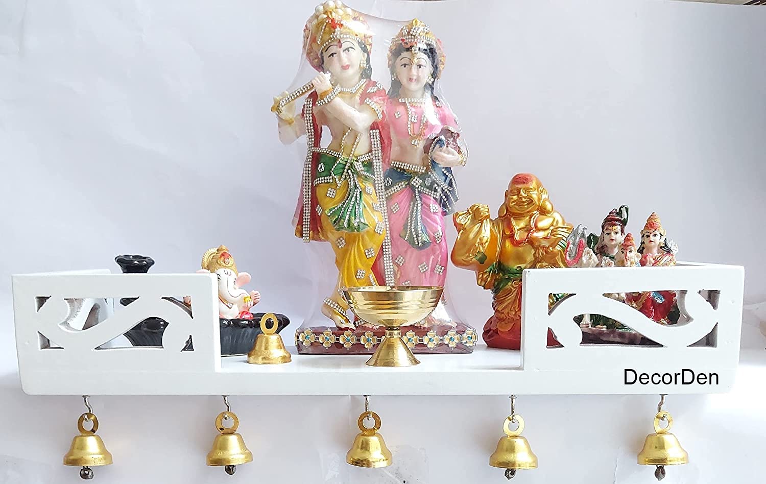 DecorDen Wooden Wall Mount Temple For Home,Wooden Home Temple/Wall ...