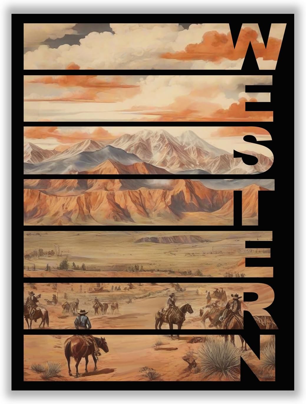 Amazon.com: OKGorn, Western Poster - Unframed 12x16 inch - Retro ...