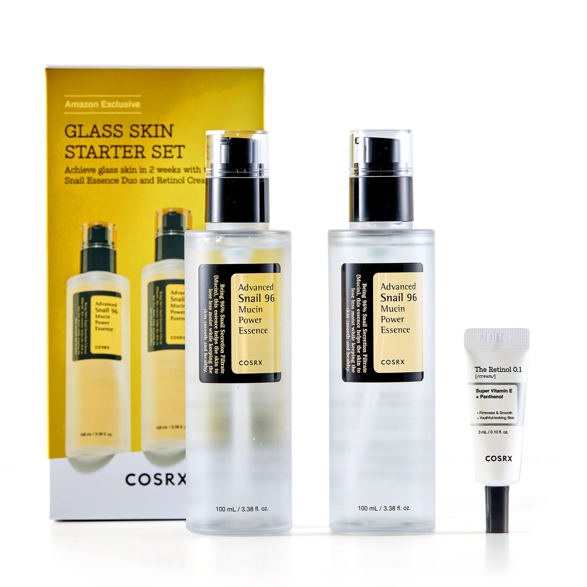 COSRX Glass Skin Starter Set, Amazon Exclusive, Advanced Snail 96% ...