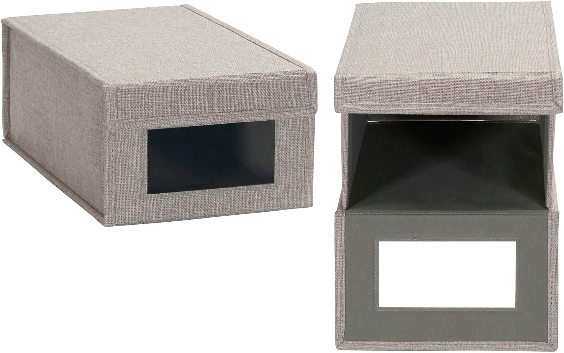 Amazon.com: 24 Pack Cardboard Shoe Storage Boxes 13.8 x 9.3 x 5.3 ...