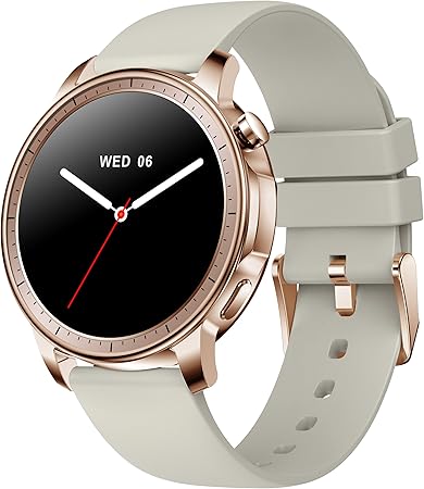 Amazon | MONOMAM CHIC スマートウォッチ レディース 小さめ iPhone対応 アンドロイド対応 AMOLED 常時表示 丸型 ベルト幅20mm メンズ 活動量計 Line ...