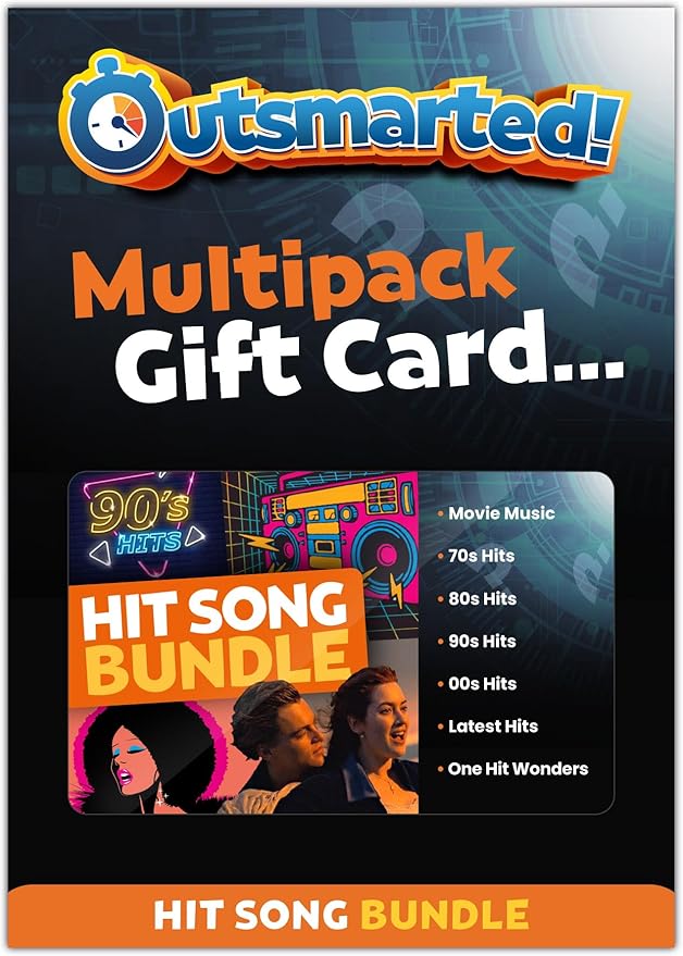 Outsmarted! - The Live TV Quiz Show - Multipack Gift Card - Hit Song ...