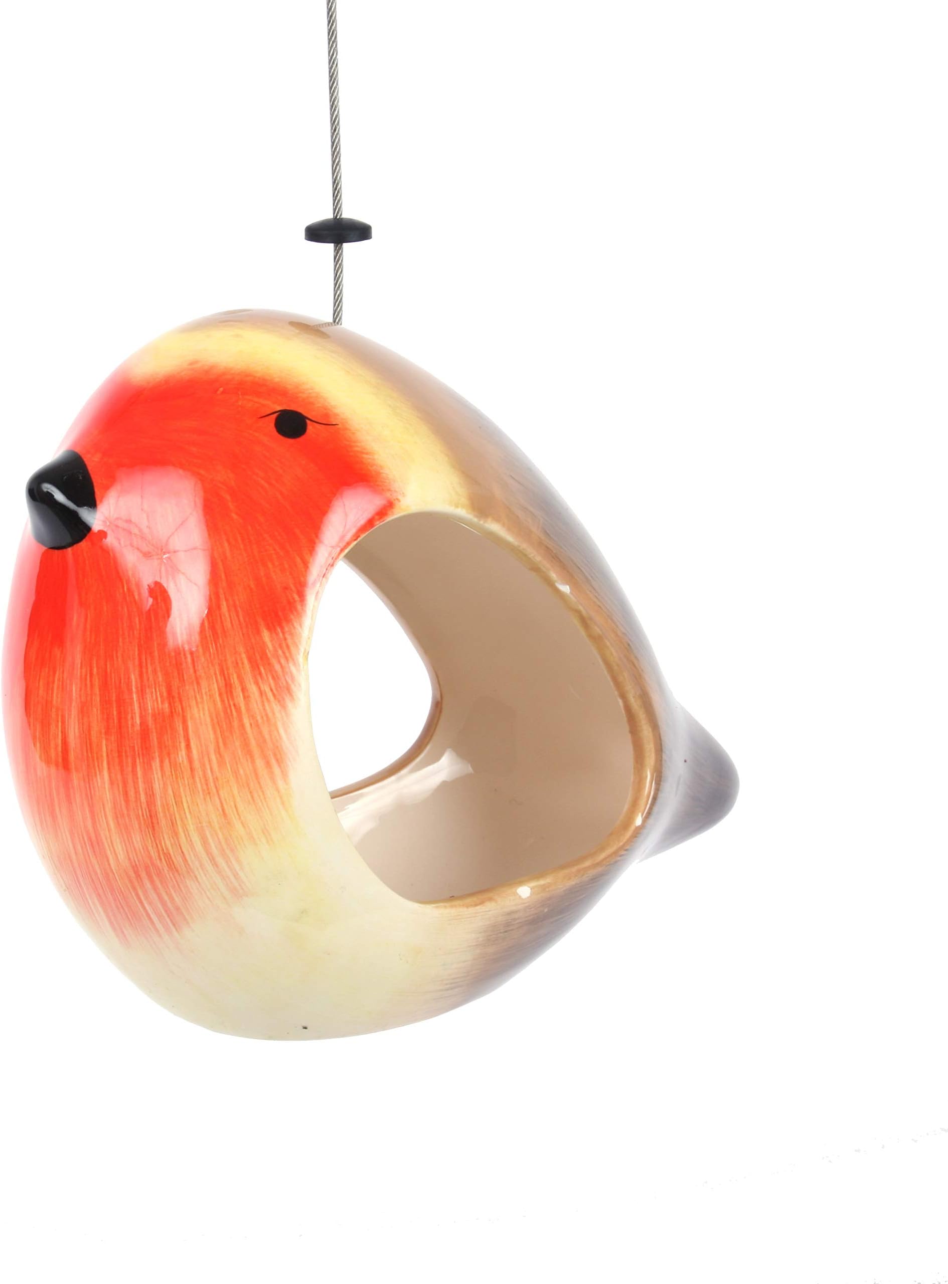 Vivid Arts Tree Trunk Bird Feeder with Robins Garden Decor BC-TRTK-B ...