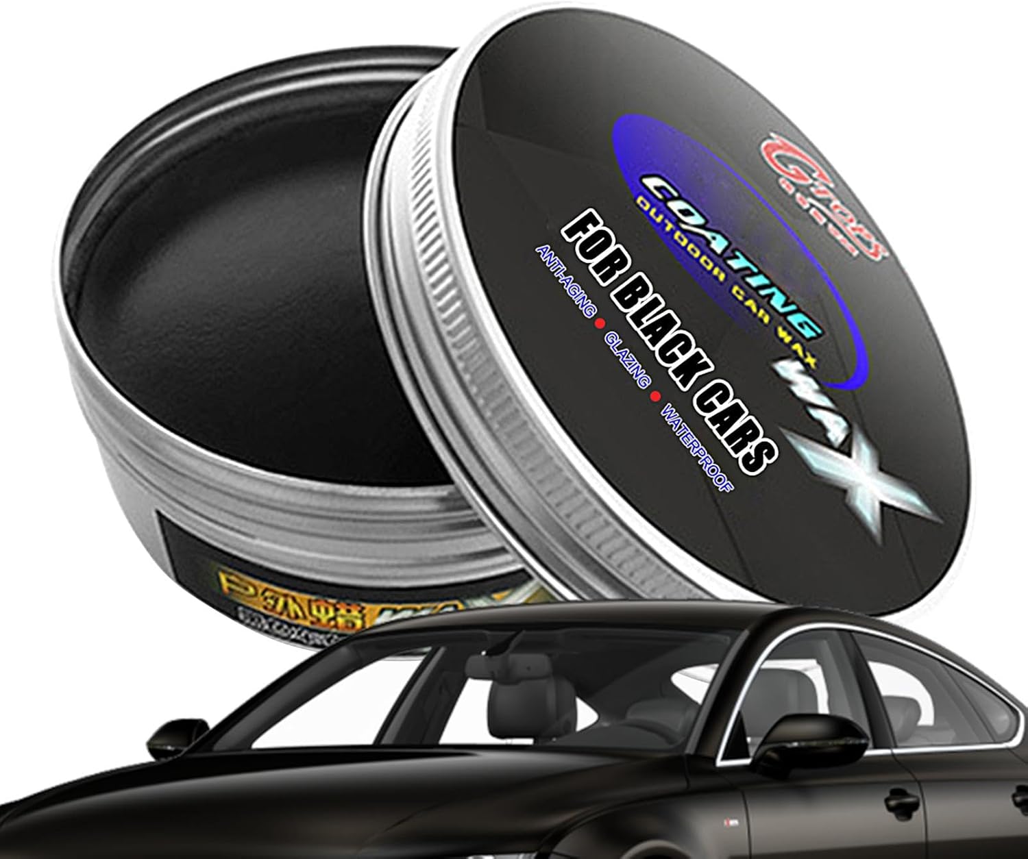 Auto Wax Polish - 200g Black Car Scratch Remover,Black Wax Stain ...