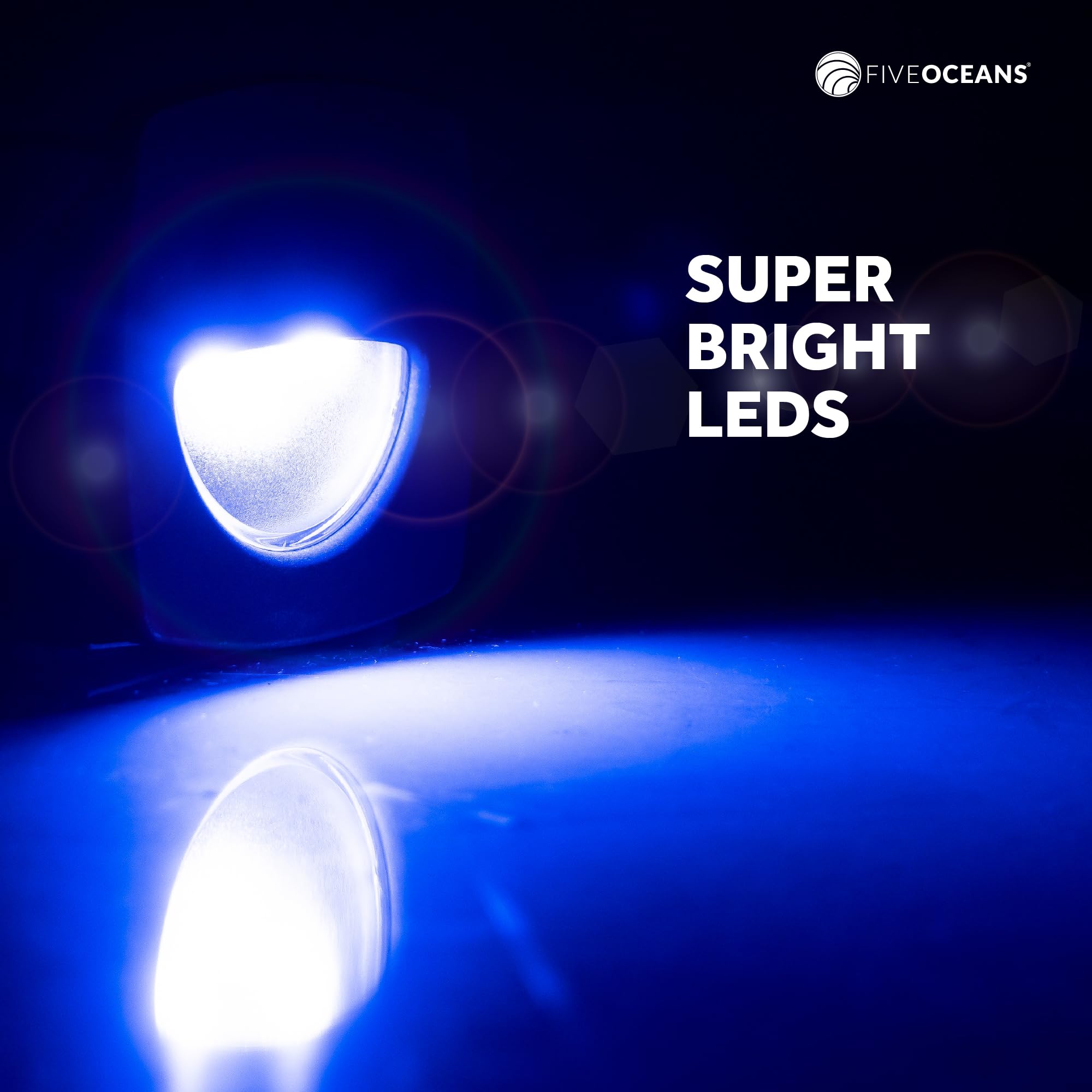 Snapklik.com : Five Oceans LED Companion Way Light, 2 Pack Blue LED ...