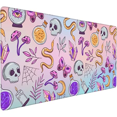 Amazon.com: COEIOBEO Kawaii Pastel Gothic Style Witchy Extended Gaming ...