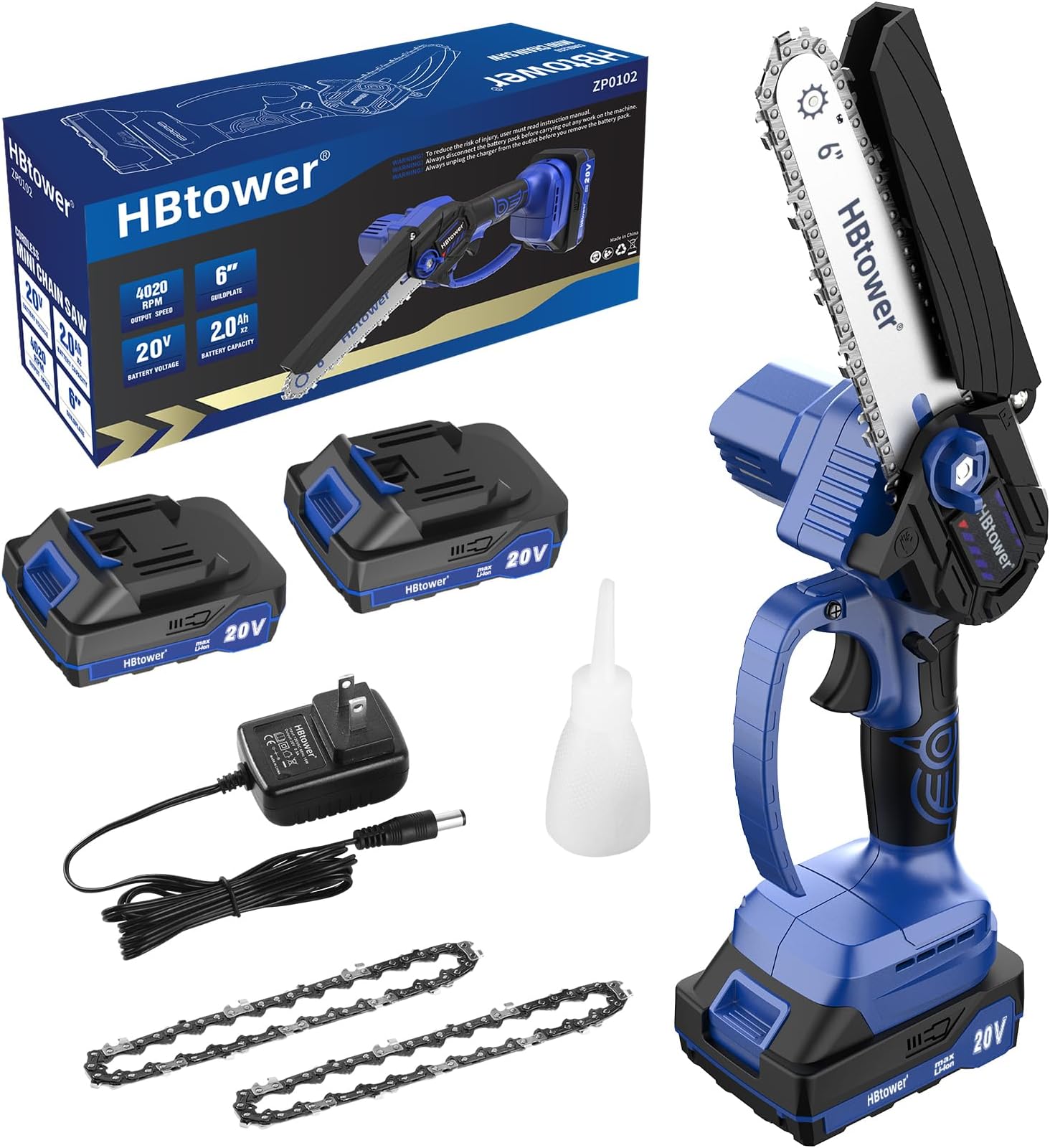 Amazon.com: Tomorotec Portable Electric Chainsaw 8" Guide Bar, Mini ...