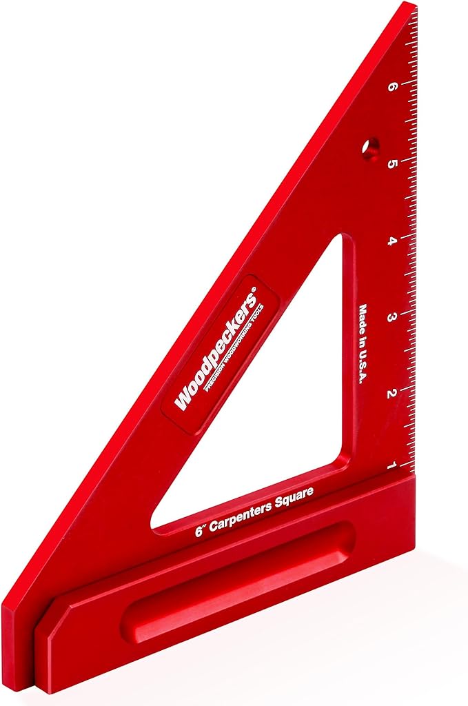 Woodpeckers Carpenters Precision Square, 6 Inch, Combination 90 and 45 ...