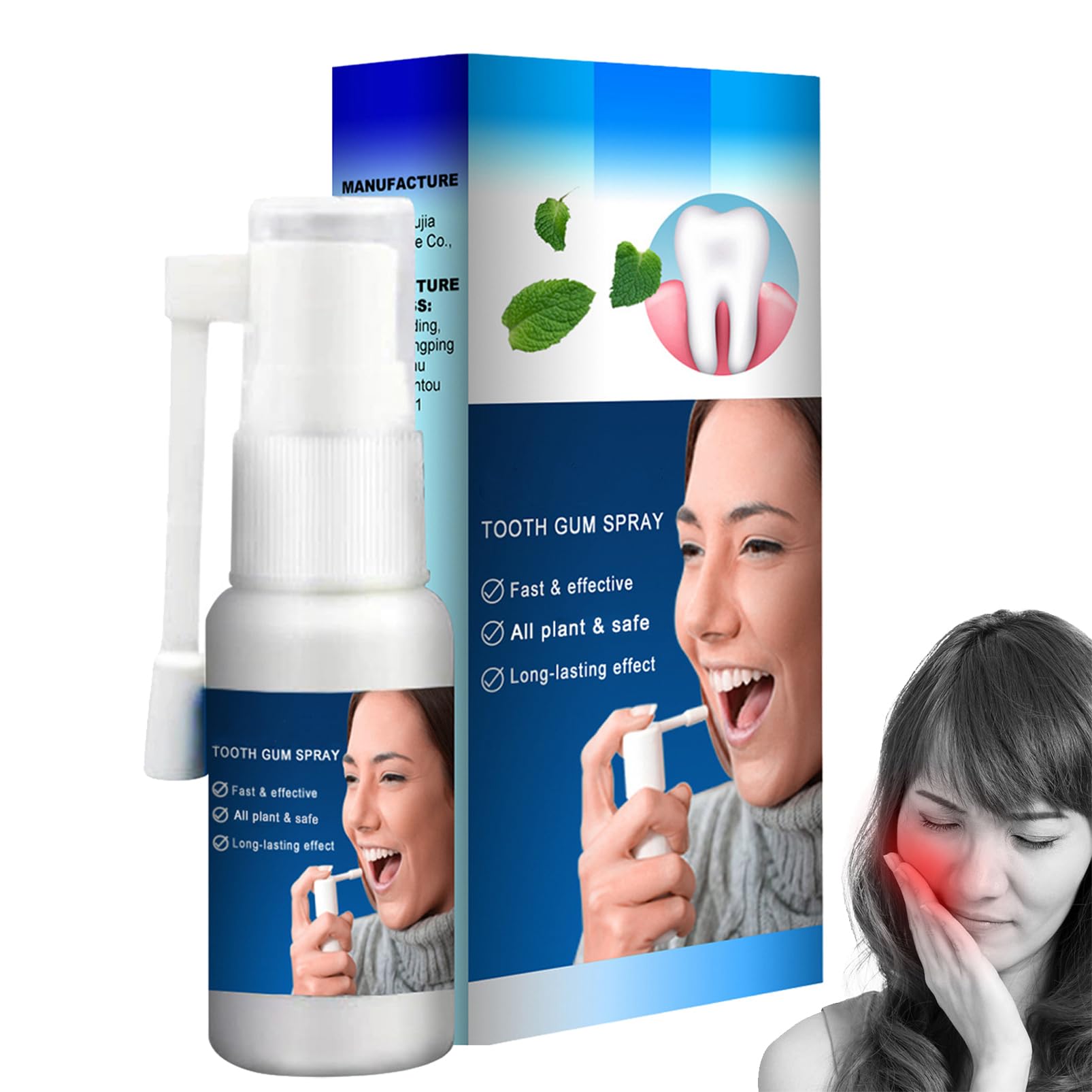 Toothache Pain Relief for Adult, Toothache Relieving Spray, Oral Care ...