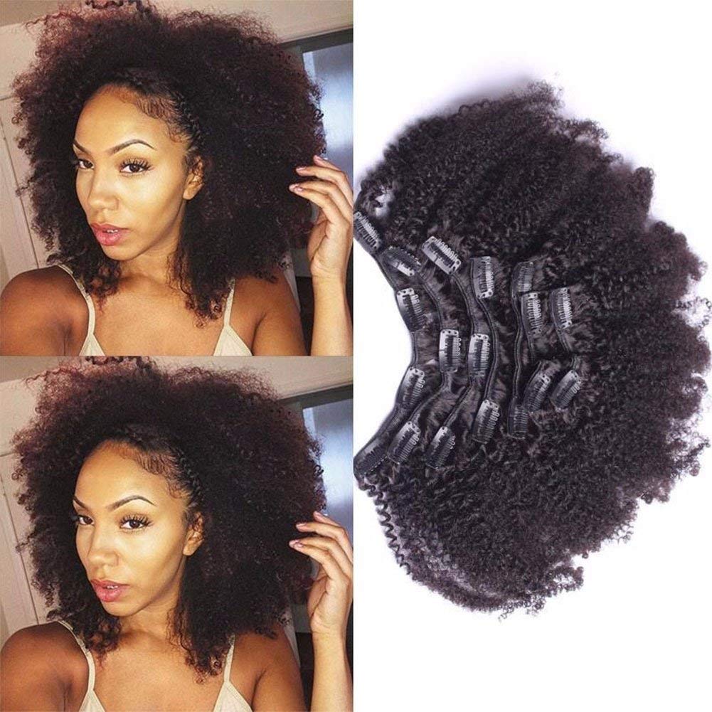 Amazon.com : Unprocessed Real Remy Afro Coily Clip In Human Hair ...
