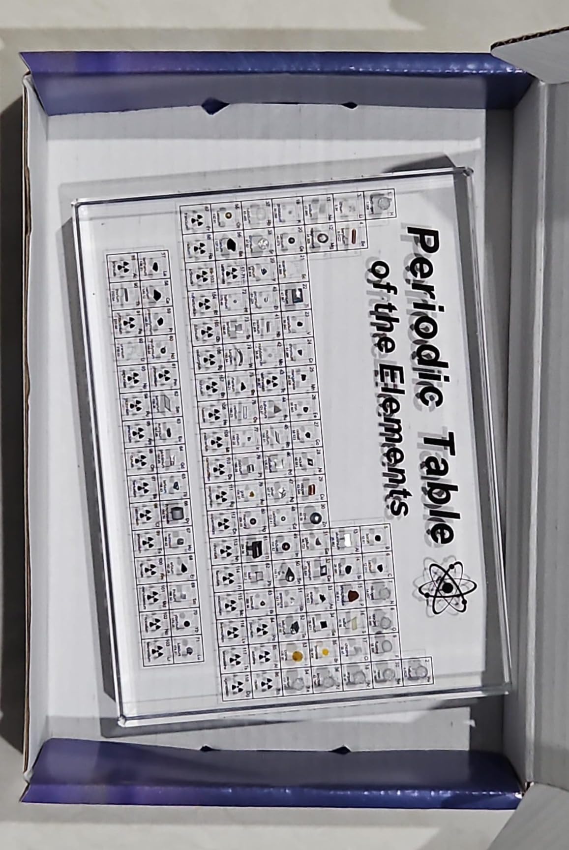 Original Periodic Table with Real Elements Inside, Real Periodic Table ...