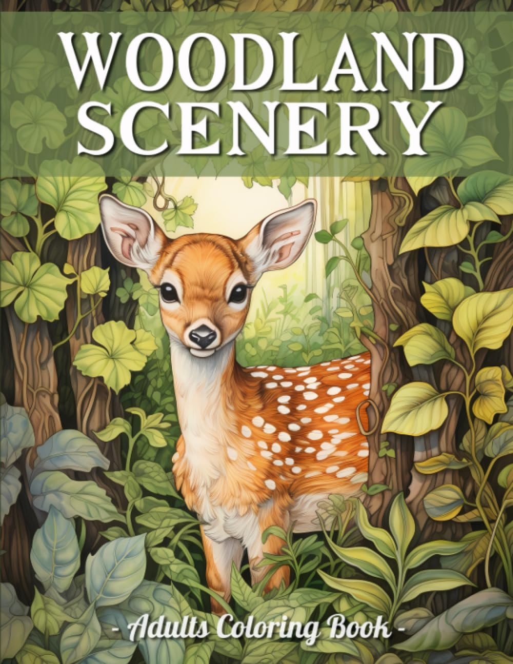 Amazon.com: Woodland Scenery: Relaxing Woodland Coloring Book For ...