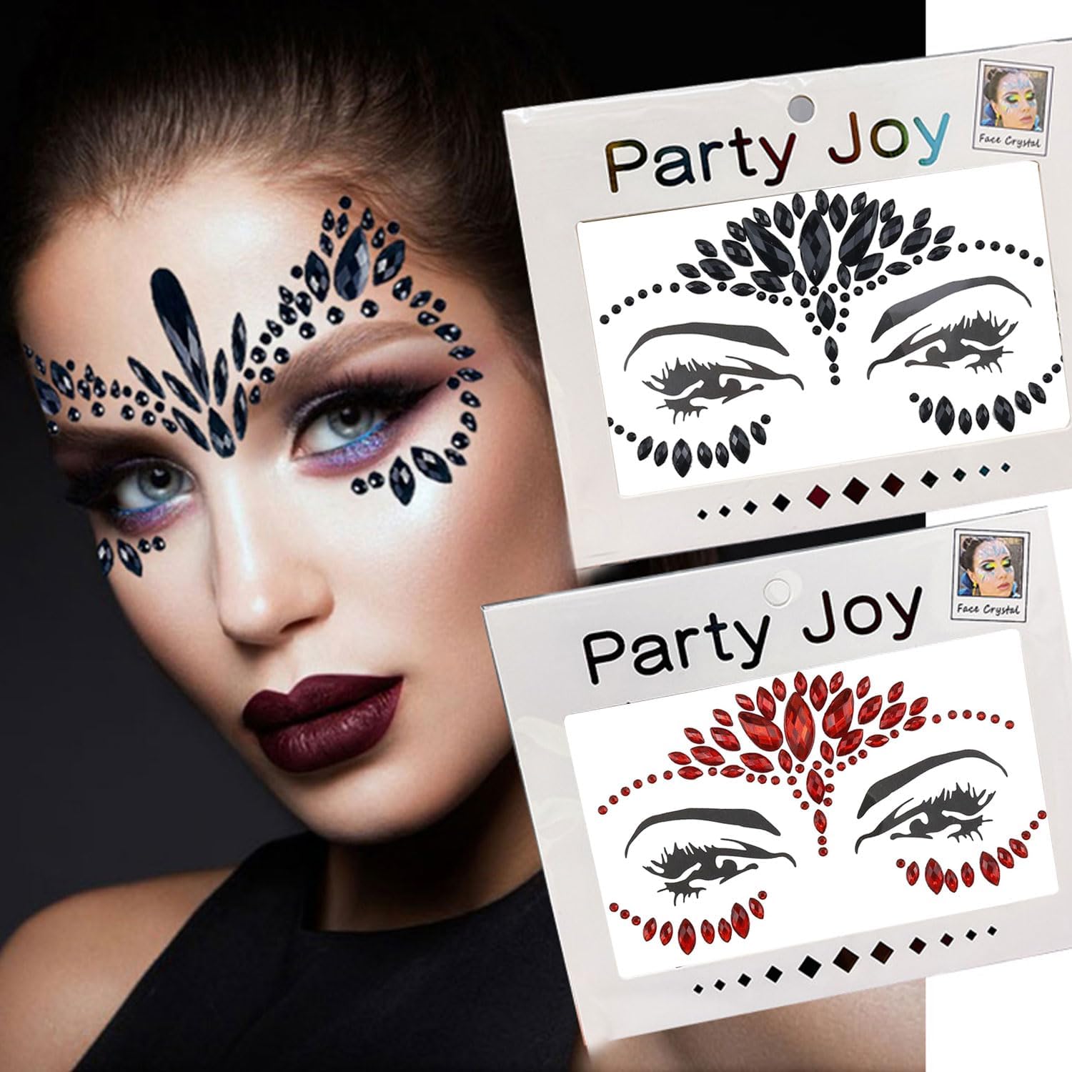 Amazon.com : Face Gems Jewels, Festival Face Jewels Tattoo Stickers ...