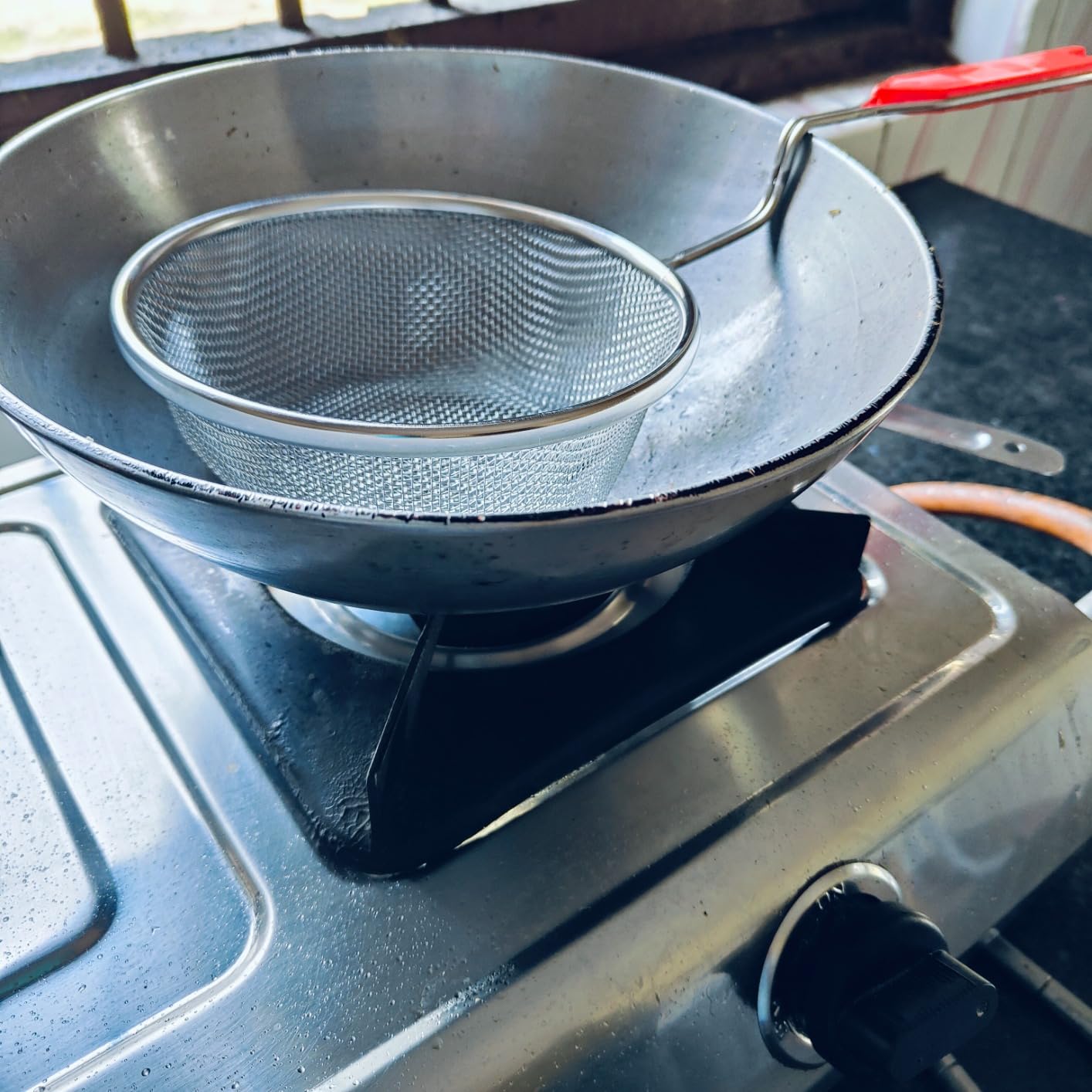 Kuber Industries Stainless Steel Deep Fry Strainer For Kitchen - 6 No ...