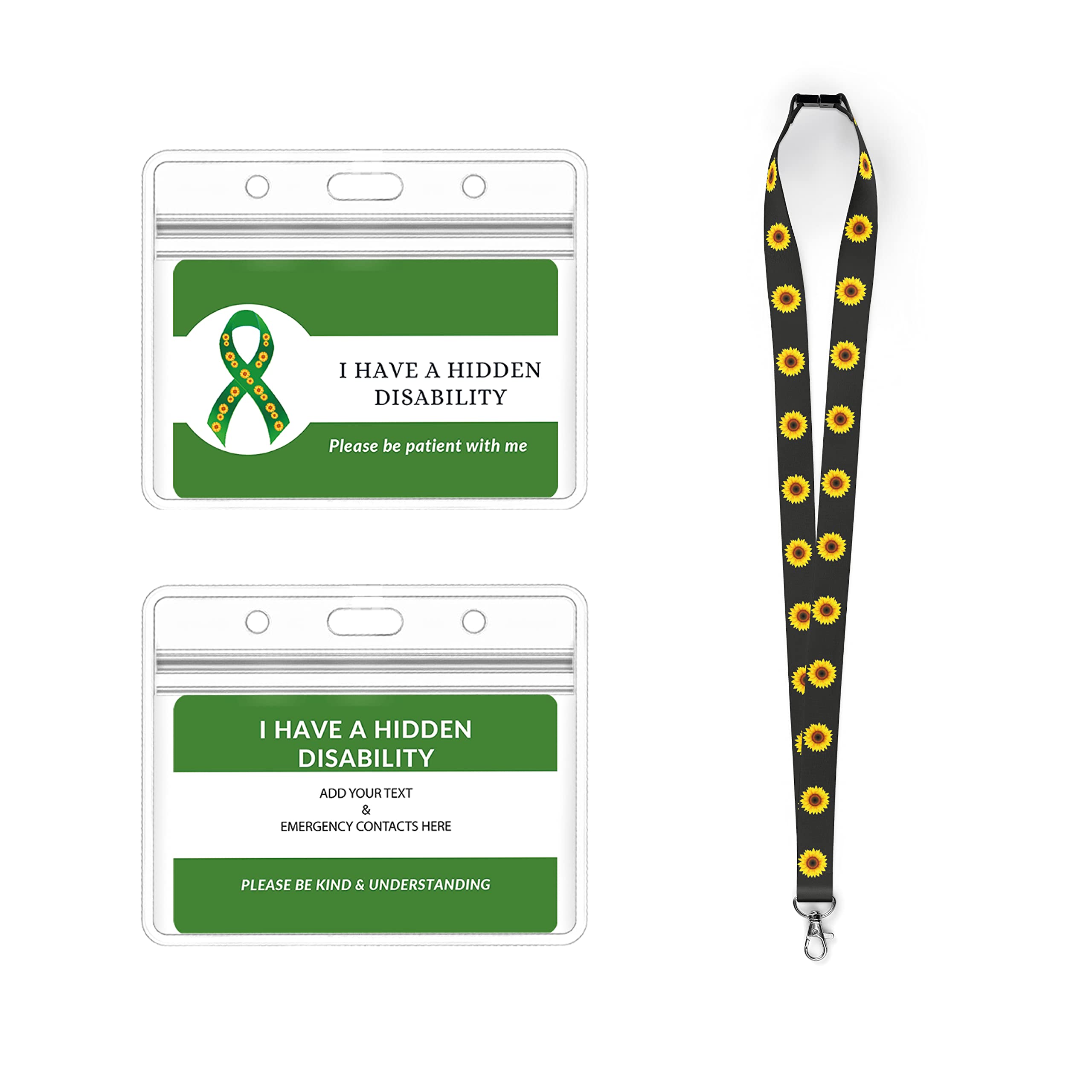 Buy Patterned Lanyard and Hidden Disability Card, I Have a Hidden ...