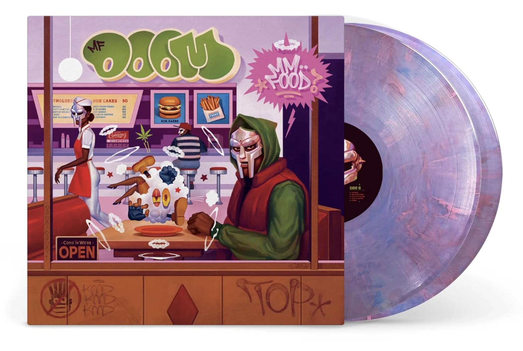 Amazon.com: MF DOOM MM..FOOD Alternate 20th Anniversary Cover Marble ...