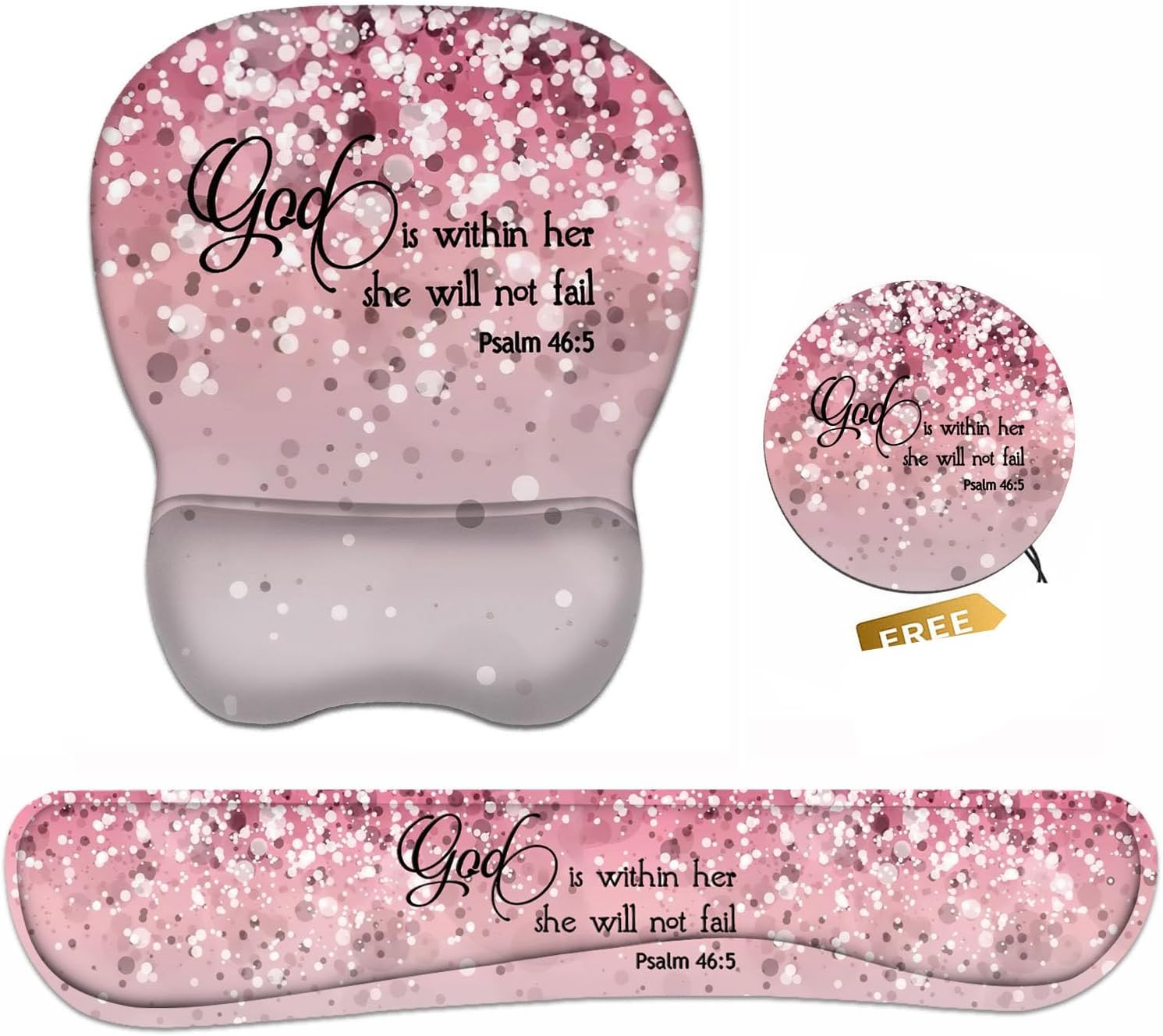 Amazon.com : Ergonomic Mouse Pad Wrist Support and Keyboard Wrist Rest ...