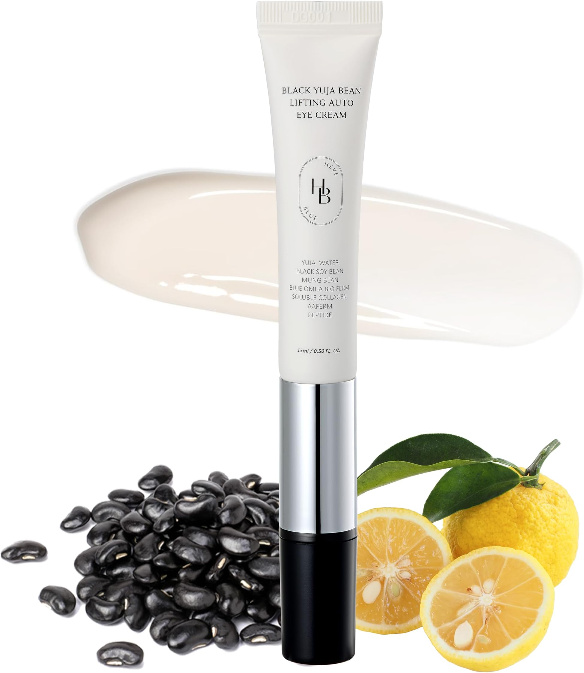 Amazon.com: HEVEBLUE Black Yuja Bean Lifting Auto Eye Cream - Sensitive ...