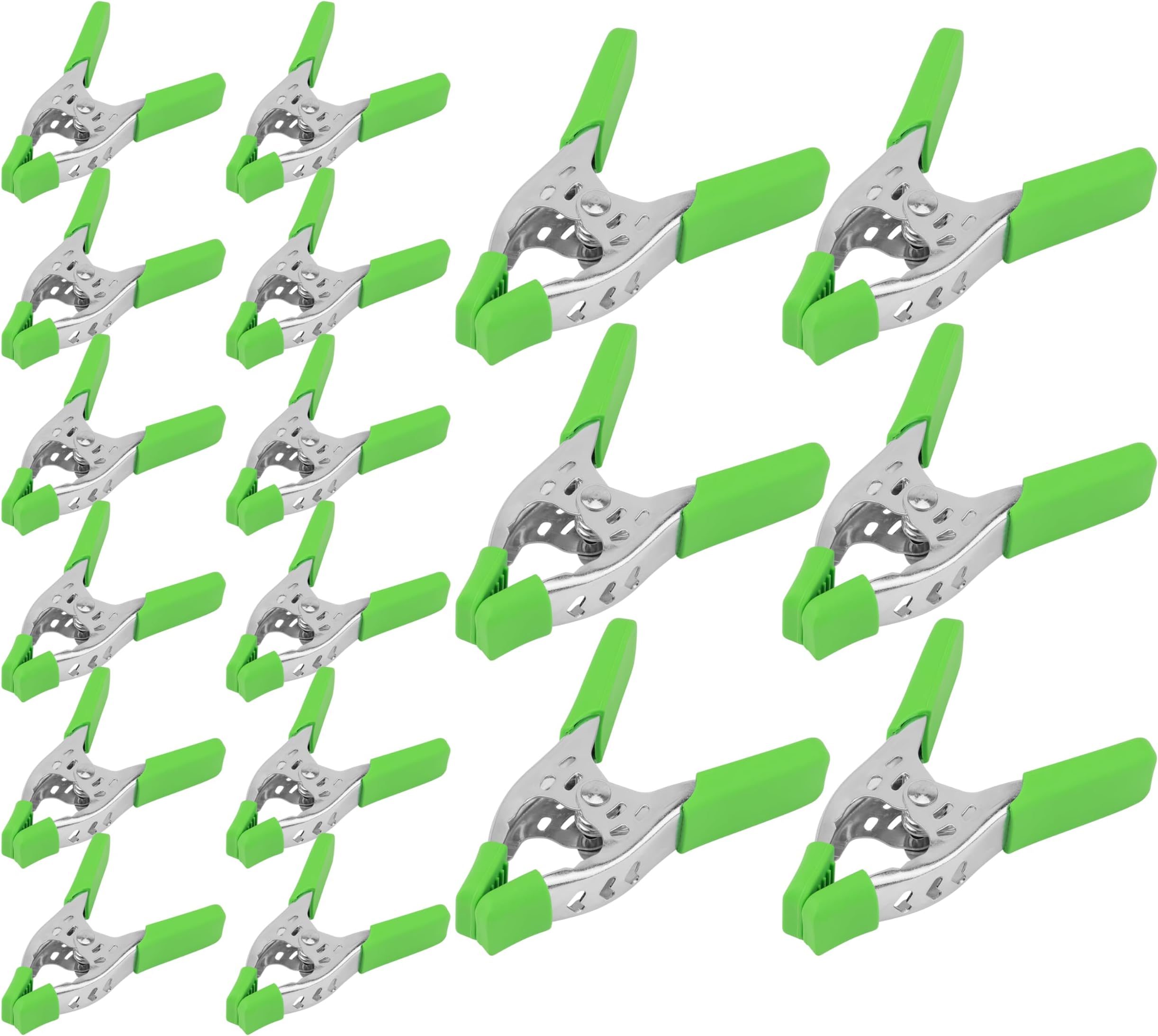 Amazon Basics 20-Piece Steel Spring Clamp Set, 15 Pack of 3/4-inch, 5 ...