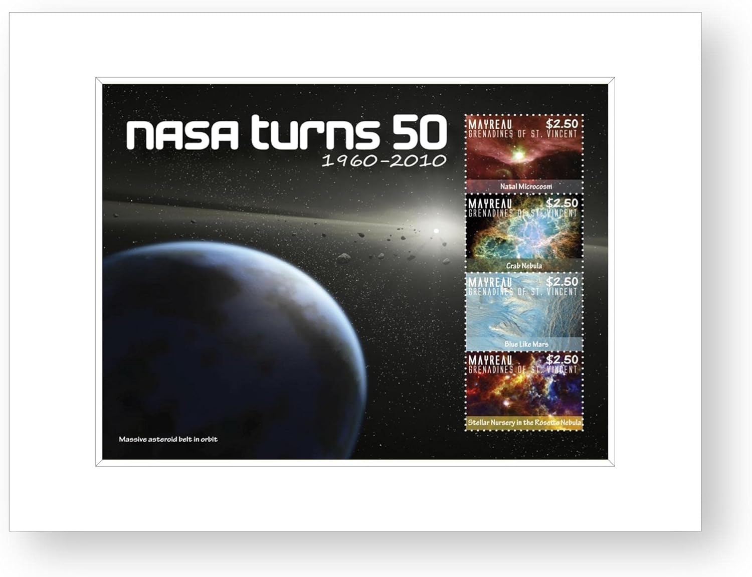 Amazon.com: Imperial Mint Mayreau Space Anniversaries NASA Turns 50 ...