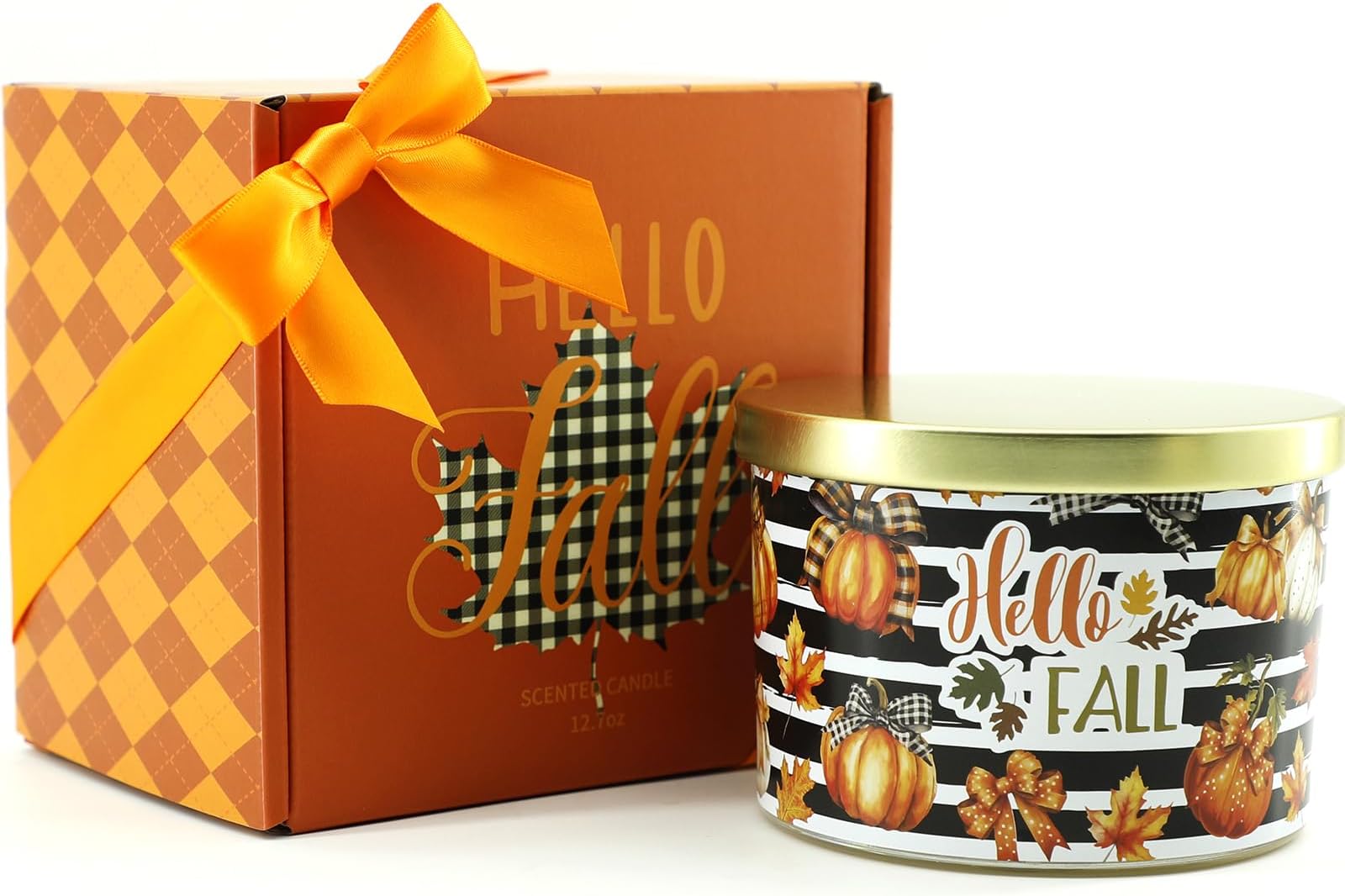 Amazon.com: Fall Candle,Pumpkin Spice Candle, Pumpkin Scented Candle ...