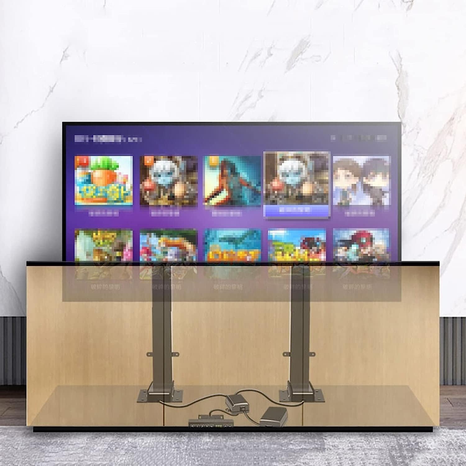 Amazon.com: Universal TV Stand Generic Multifunction Tv Motorized Lift ...