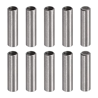 uxcell M3 Internal Thread Dowel Pin 10pcs 4x16mm Chamfering Flat Carbon ...