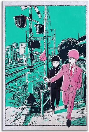 Amazon.com: Mob Psycho 100 Anime Poster Canvas Wall Art Print Modern ...