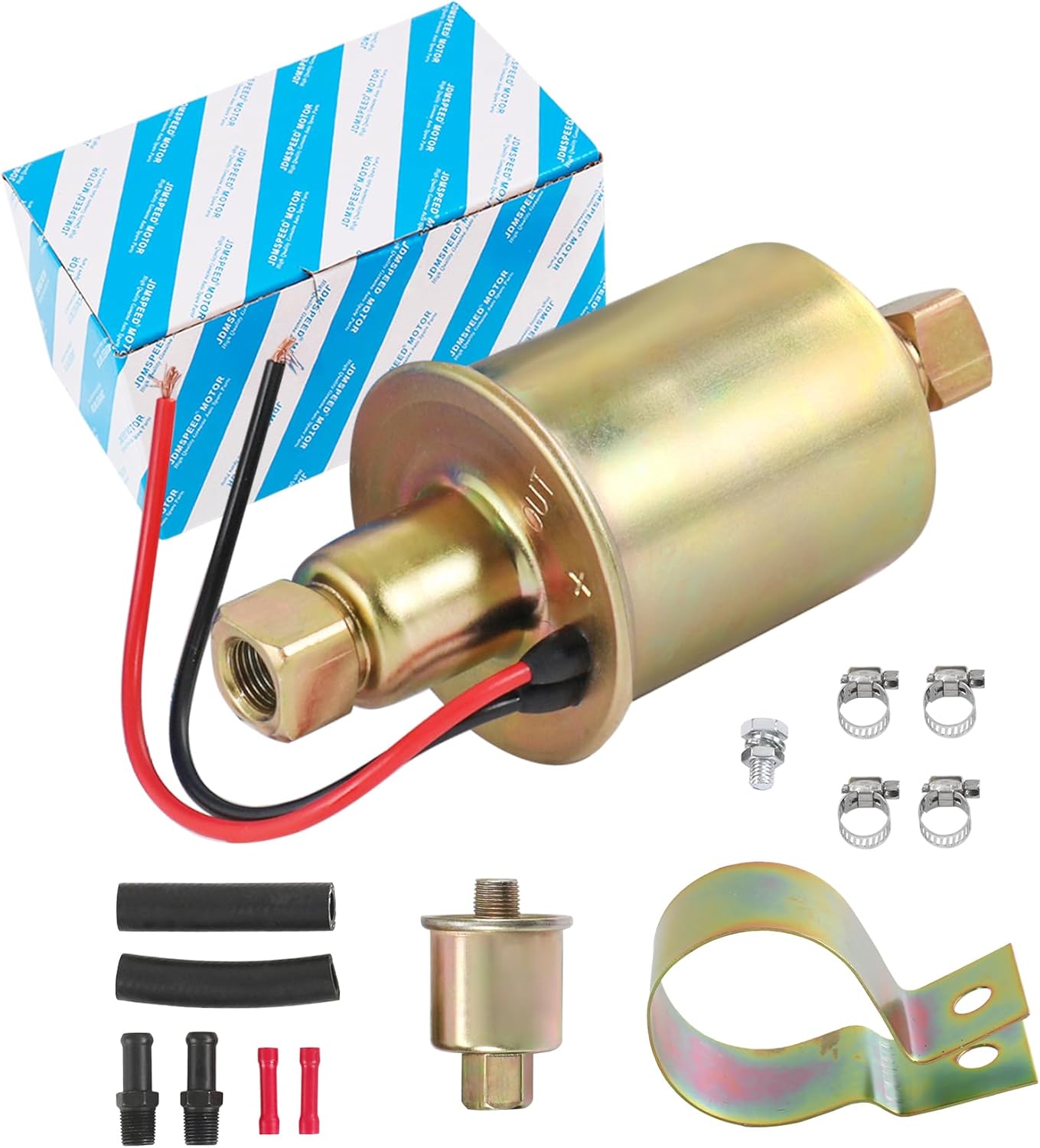 Universal Electric Fuel Pump E8012S Low Pressure 5-9 PSI 12V Inline Transfer Diesel Fuel Pump ...