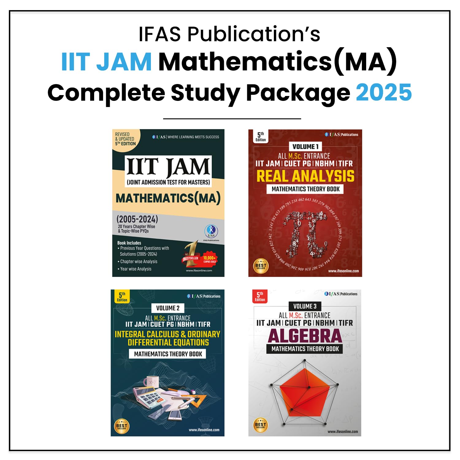 IIT JAM Mathematics Book Complete Study Materials (4 Books) - Theory ...