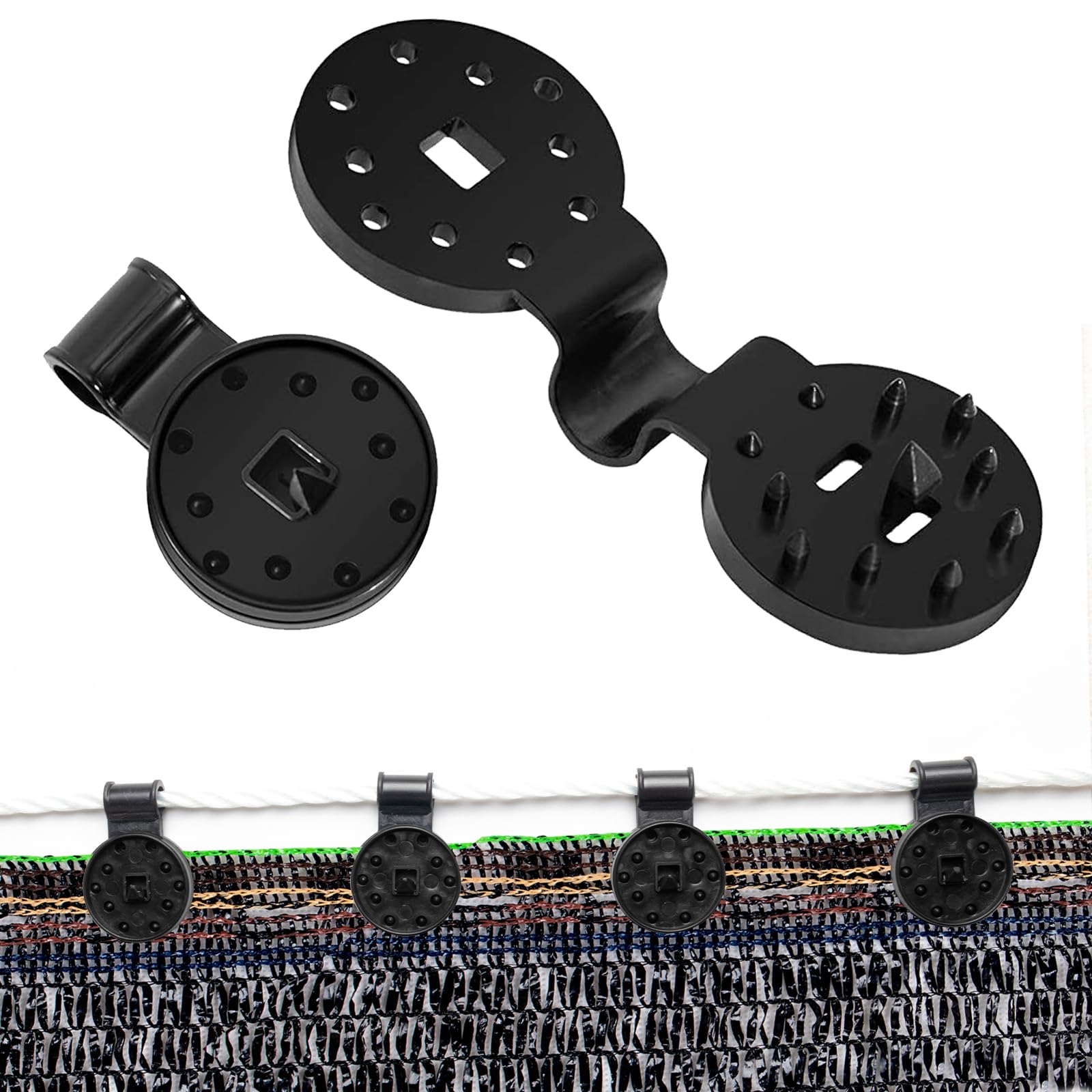 Snapklik.com : Shade Cloth Clips 50 Pcs Heavy Duty Lock Grip Reusable ...