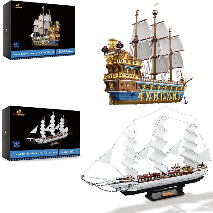 Amazon.com: JMBricklayer Ship Model Building Kits, Attractive Pirate ...