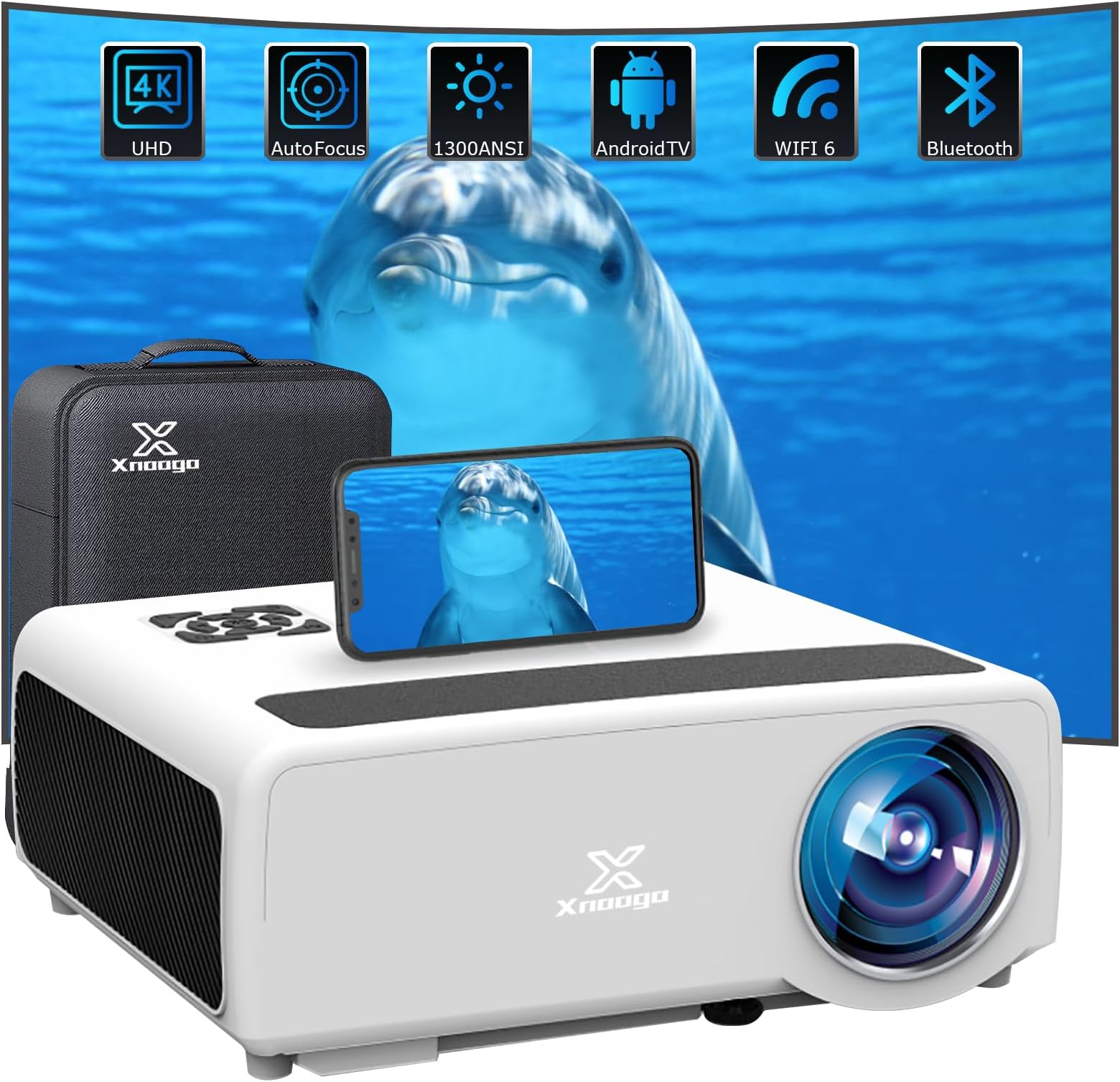 Amazon.com: KODAK FLIK HD9 Smart Projector | Mini Black Portable Indoor ...