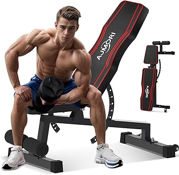 Ajmori 1200LB Weight Bench,Workout Bench For Home Gym,Multi-Angle ...