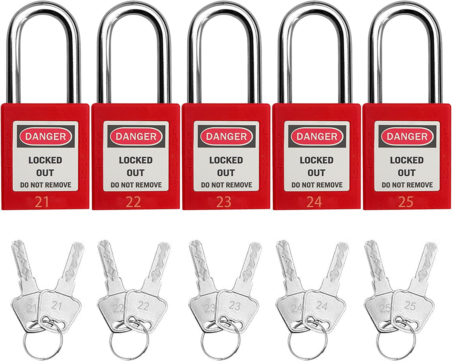 Snapklik.com : SAFBY Lockout Tagout Locks, Safety Padlock, Keyed ...