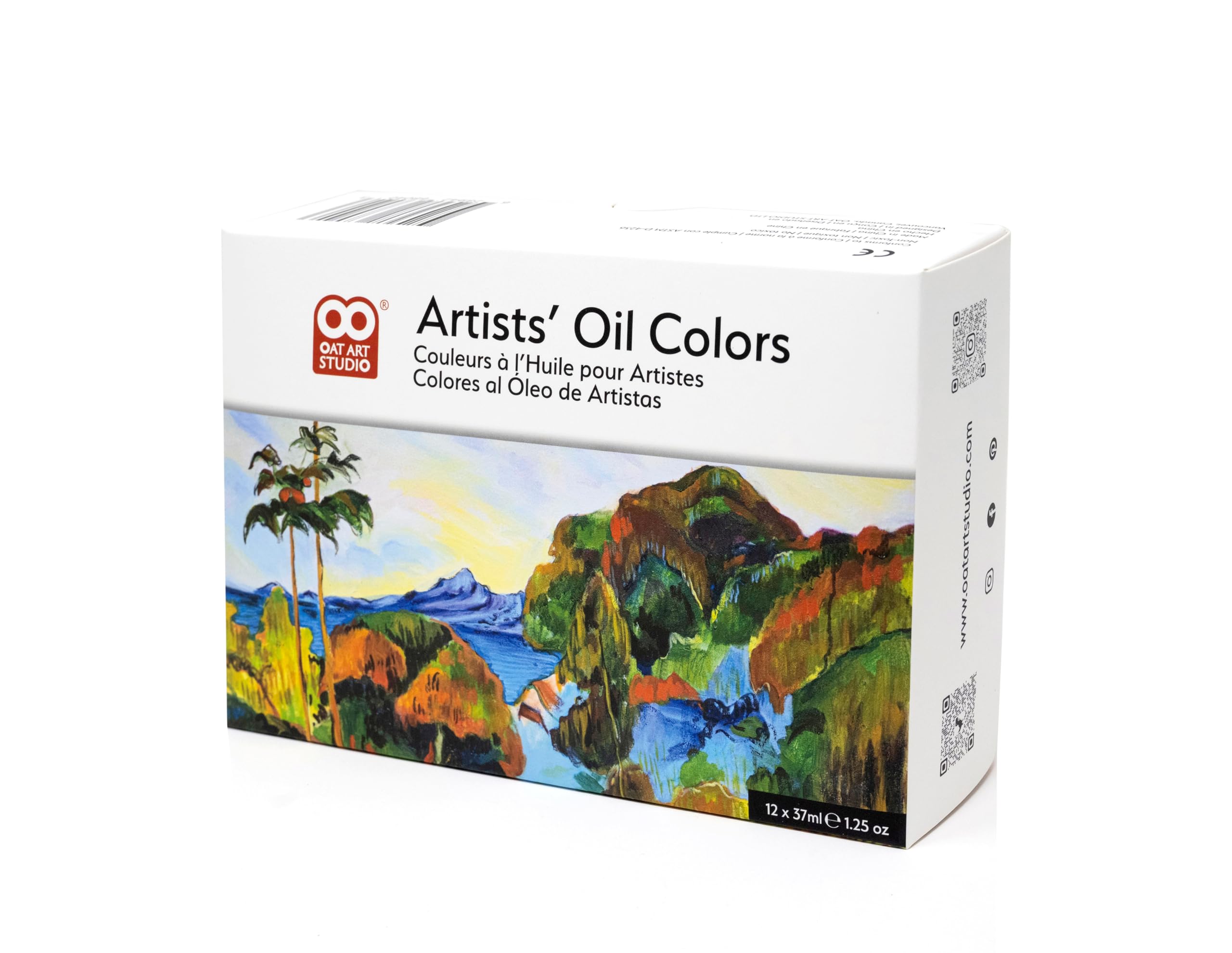 OAT ART STUDIO Artists' Oil Colors, Professional Grade, including Gold ...