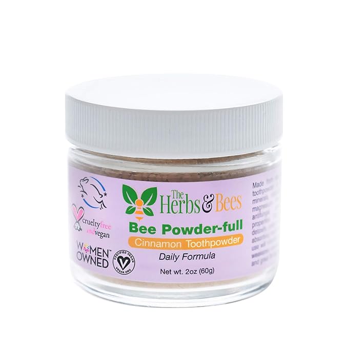 Amazon.com: Bee Powder-Full Cinnamon Tooth Powder Daily Formula, Plaque ...