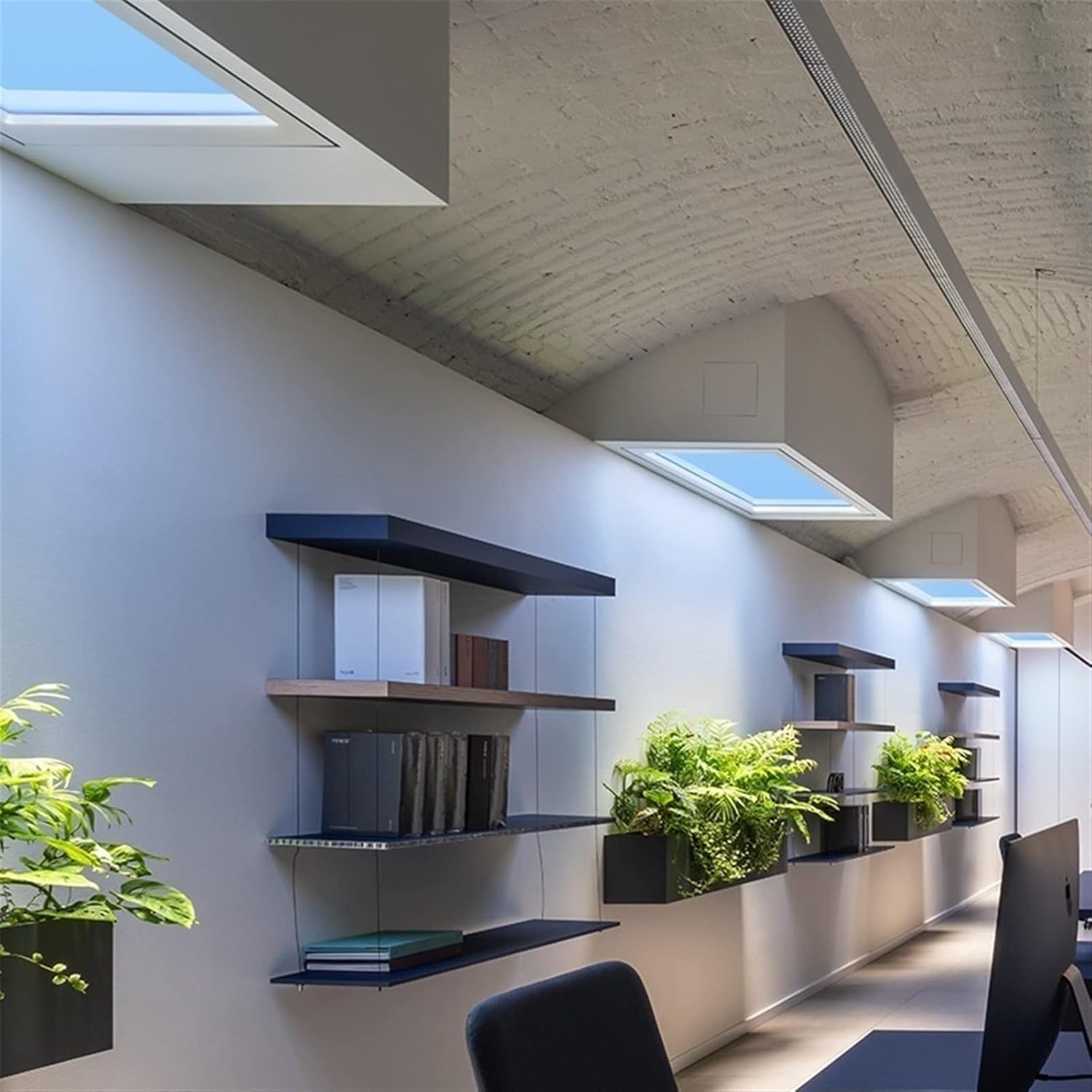 Blue Sky Modern Simple Clear Natural Skylight Recessed Ceiling Light ...