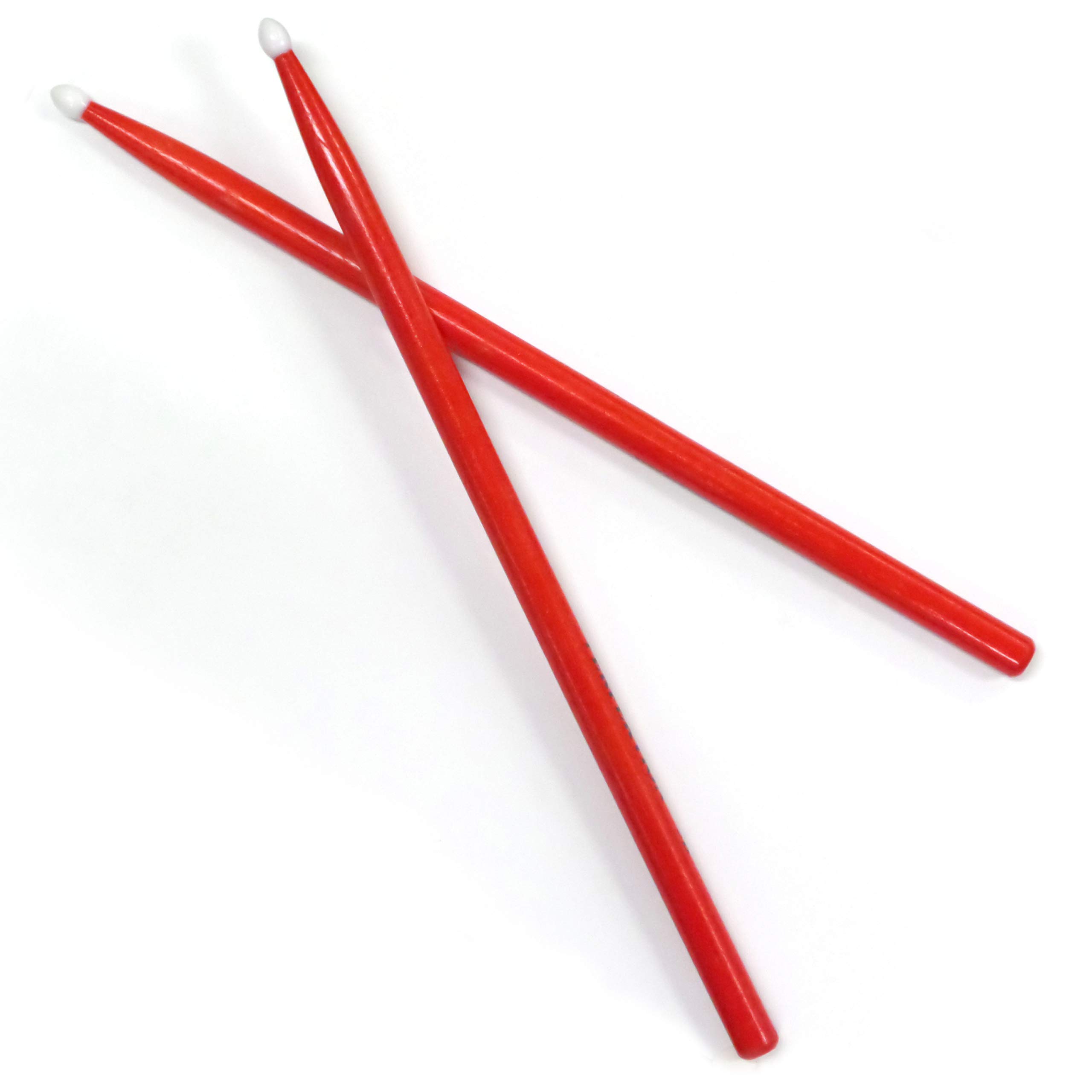 Amazon.com: Performance Plus Practice Nylon Tip Wood Drumstick Red-Size ...