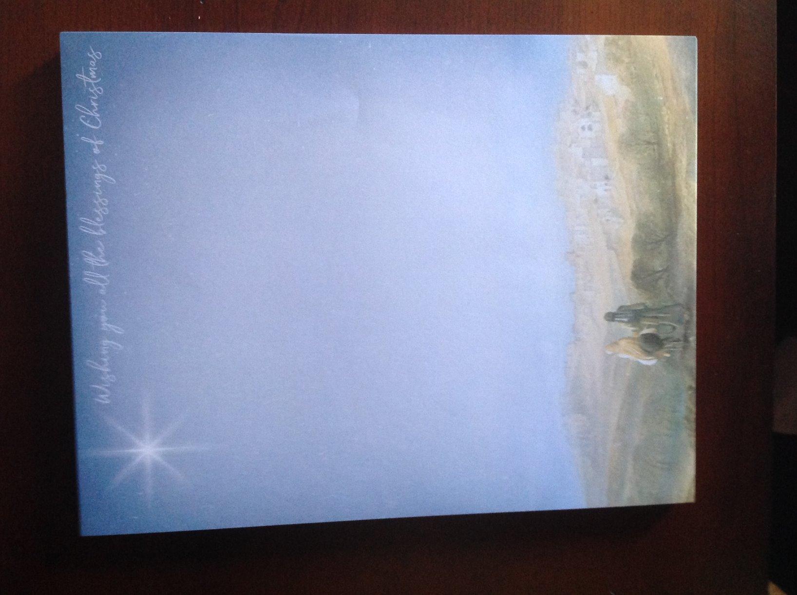 Amazon.com : Nativity Scene Christmas Stationary Paper for Writing ...